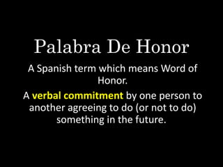 Filipino Values Series_PALABRA DE HONOR | PPTX