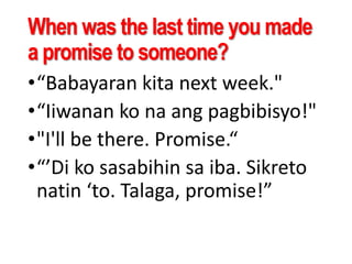 Filipino Values Series_PALABRA DE HONOR | PPTX