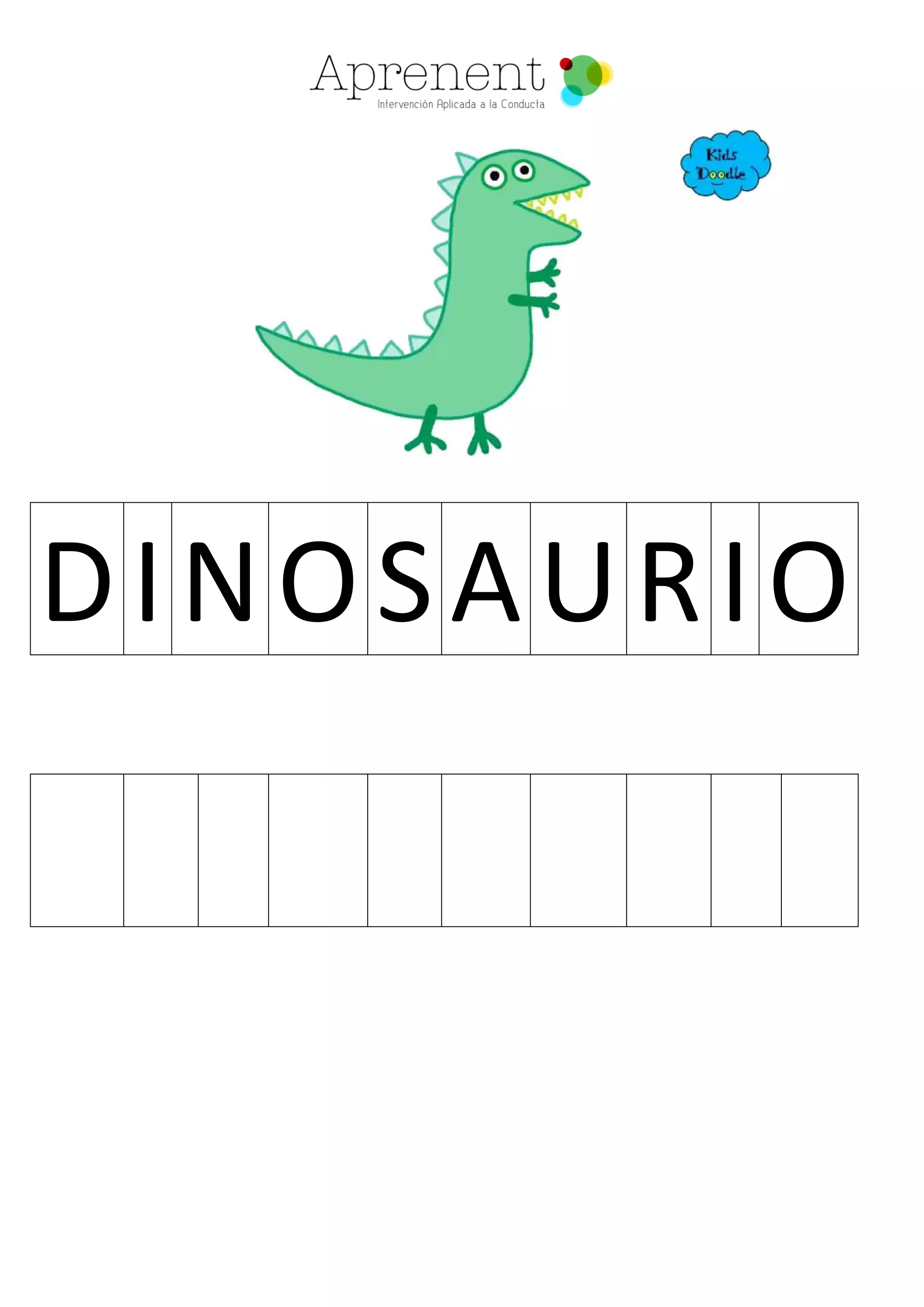 Lectoescritura: copiar palabras letra a letra | PDF