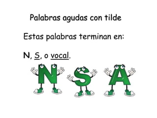 Palabras Agudas | PPTX
