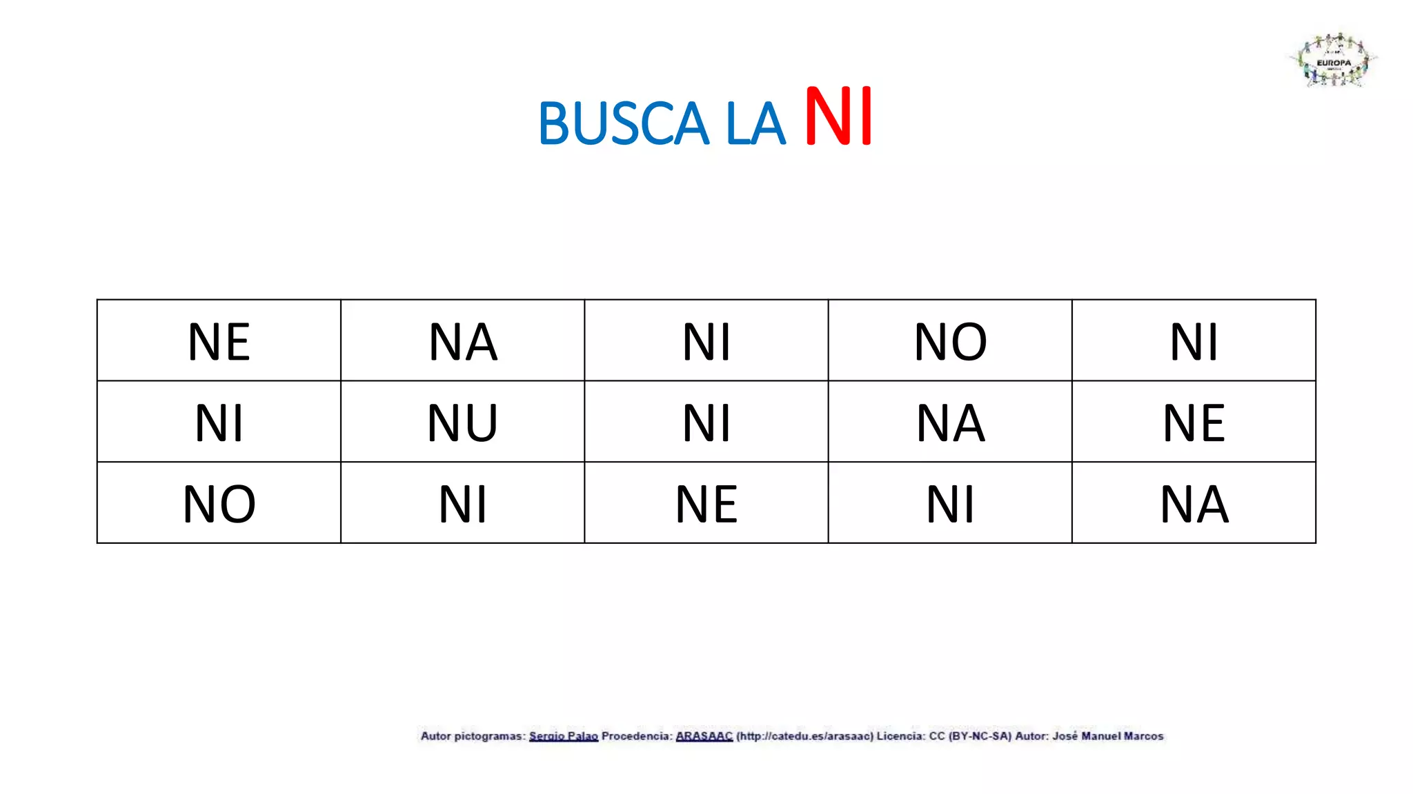 Palabras con N | PPTX