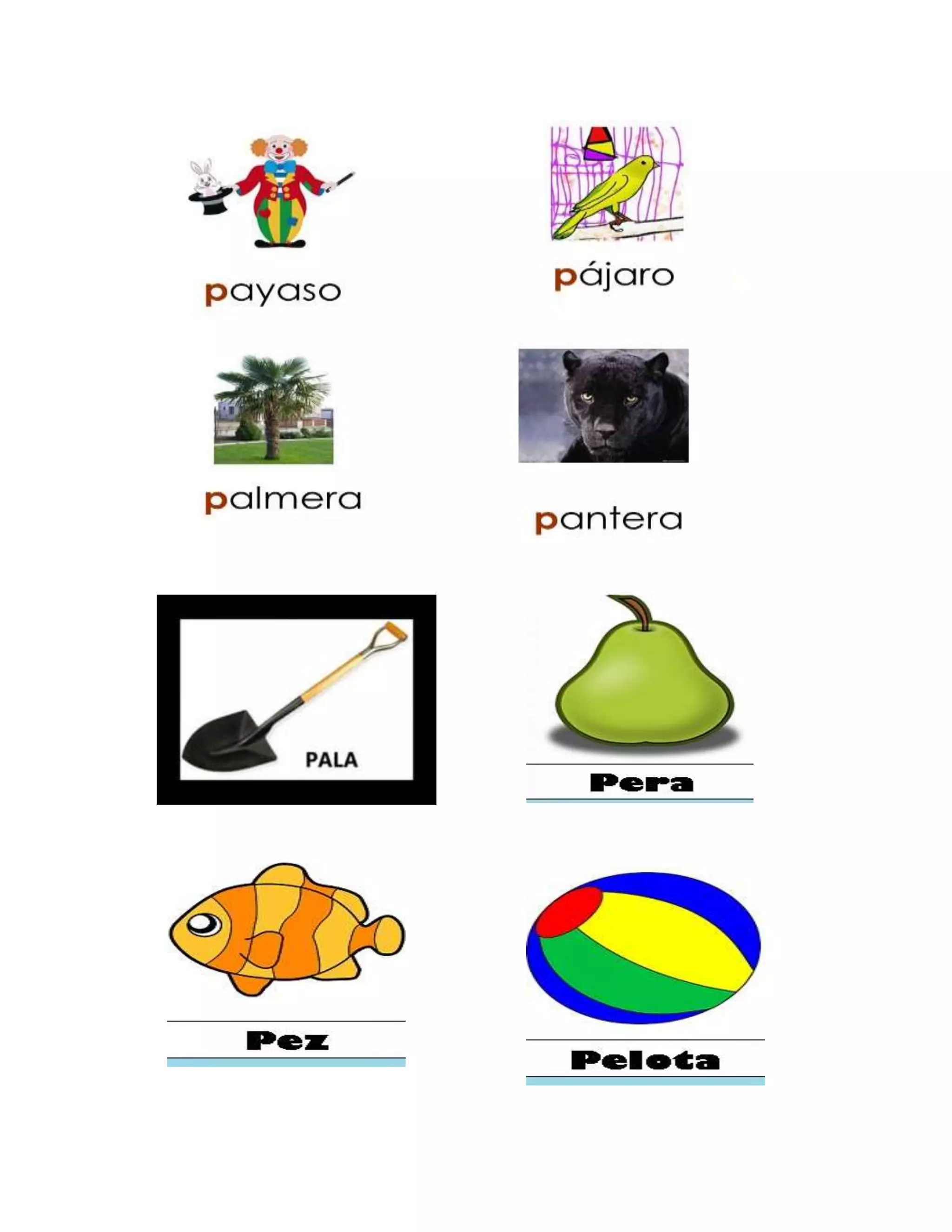 Palabras con pa pe pi po pu | PDF