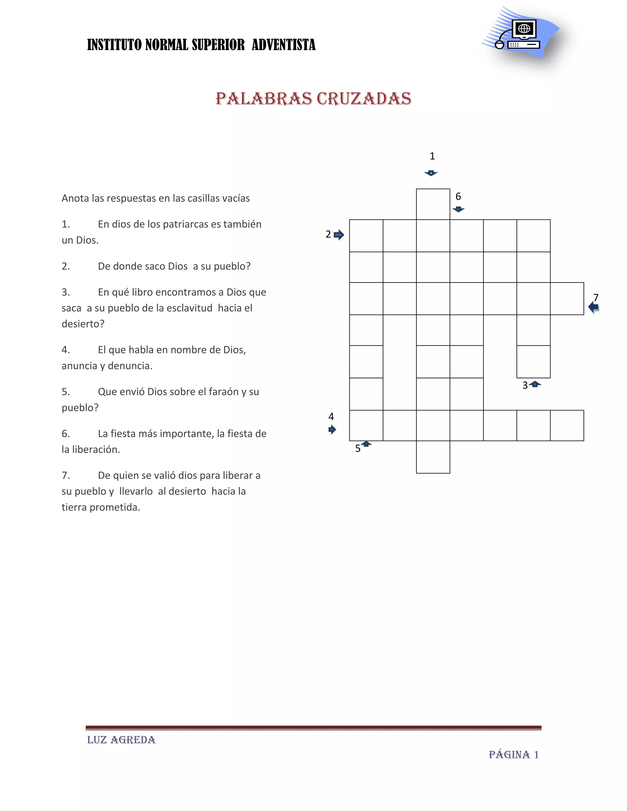 Palabras cruzadas | PDF