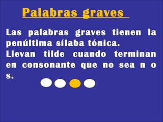 Palabras graves | PPT