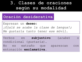 El enunciado y sus clases | PPT