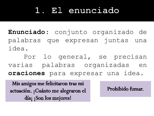 Enunciados