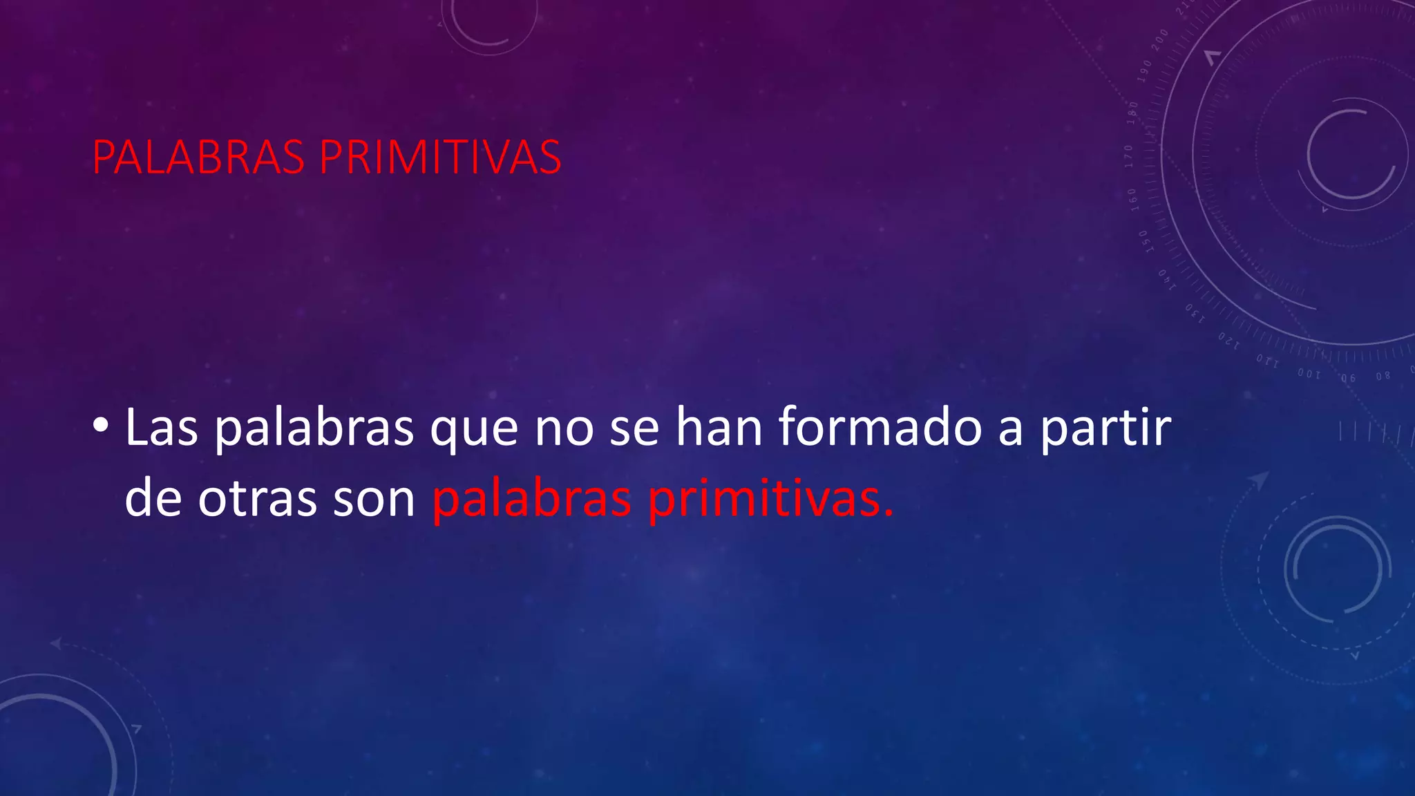 Palabras primitivas y derivadas | PPTX
