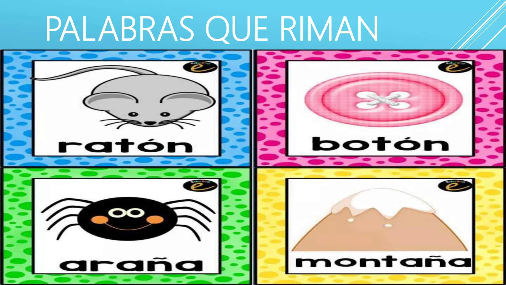 Palabras que riman | PPTX | Poetry | Books and Literature