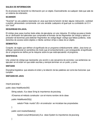PALABRAS CON DEFINICION EN LENGUAJE DE PROGRAMACION | DOCX