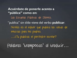 Palabras tramposas | PPT