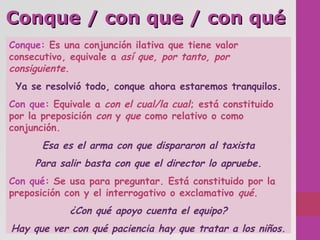 Palabras y sintagmas de escritura dudosa | PPT
