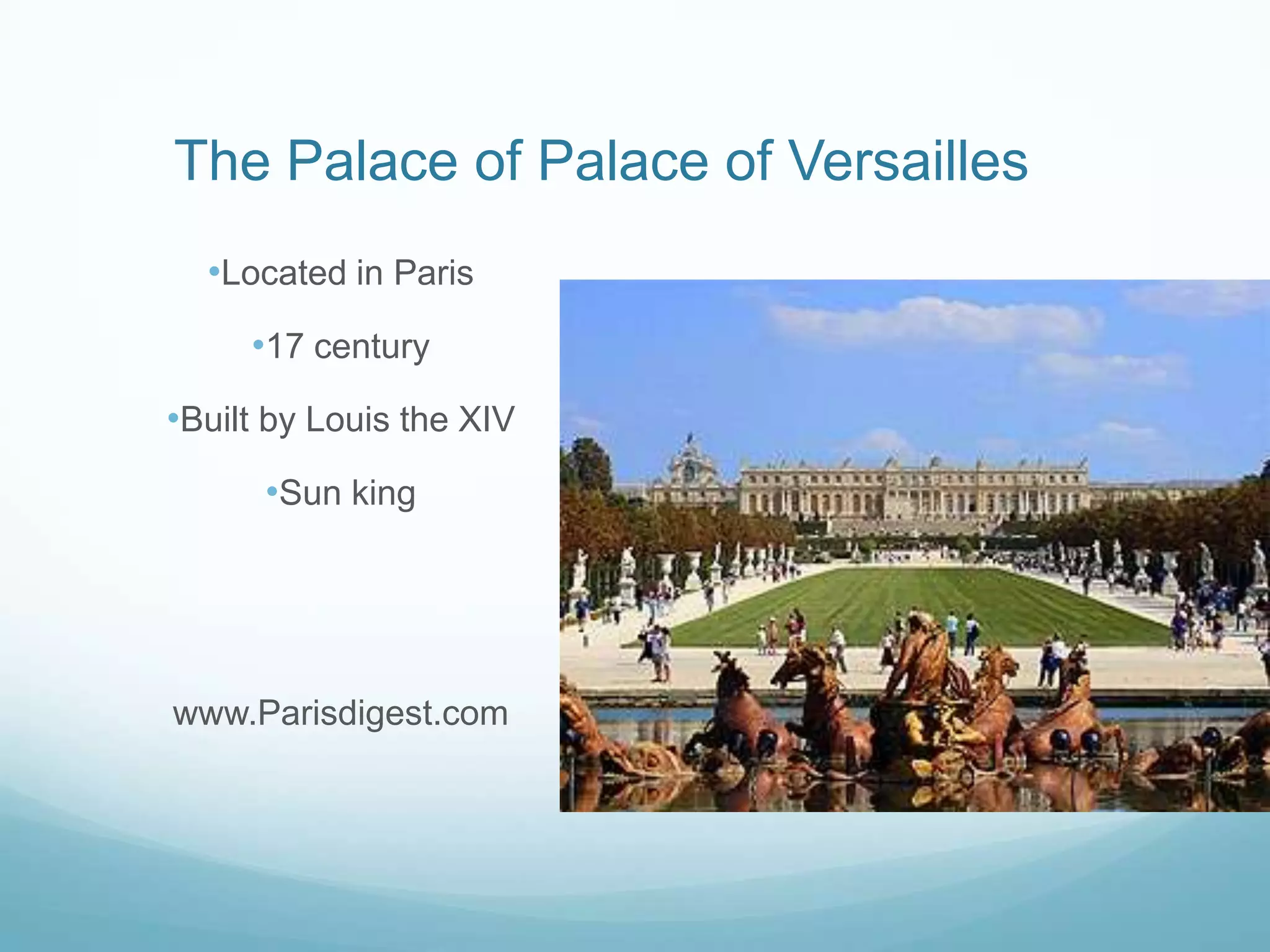 Palace of versailles | PPTX