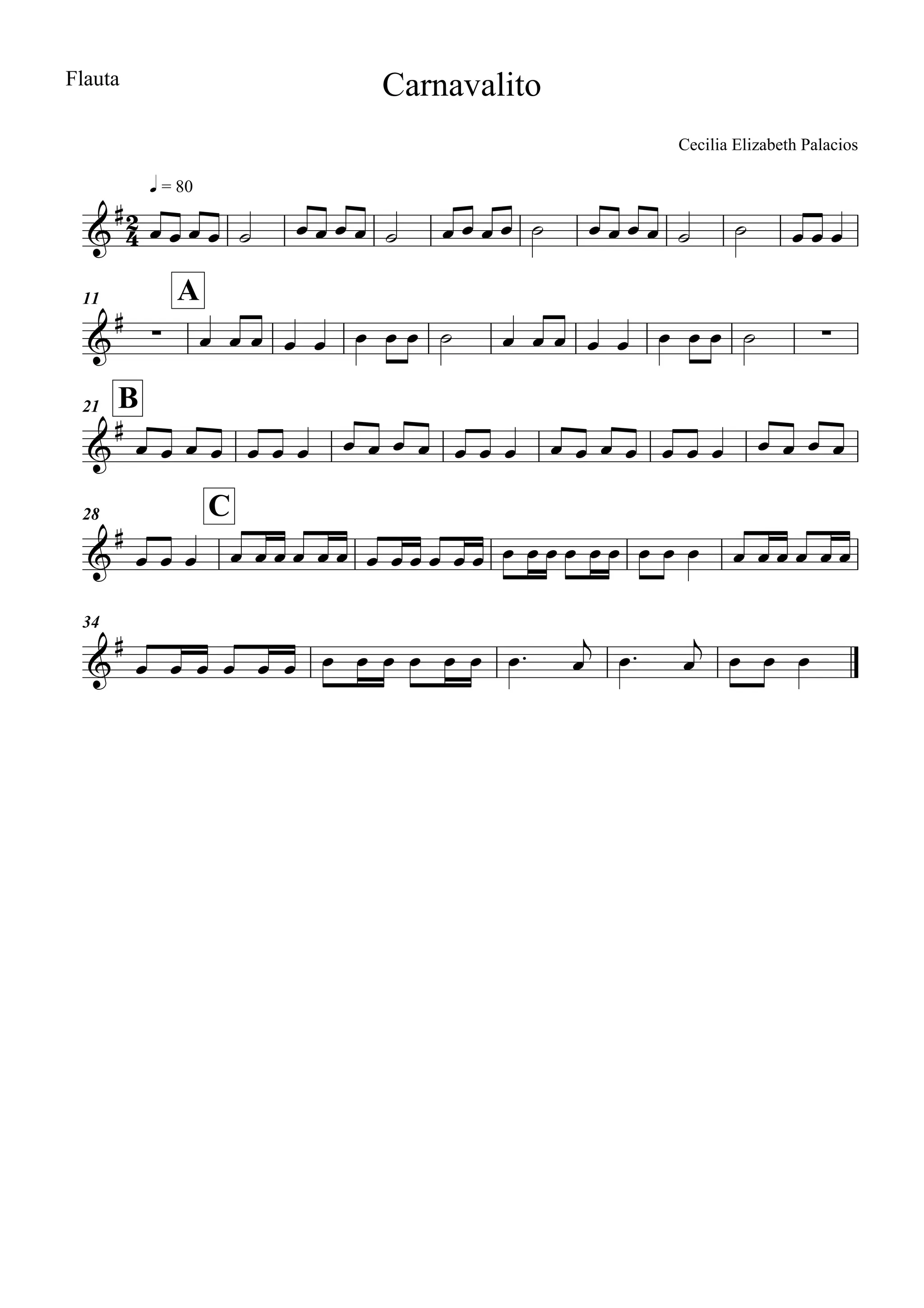 Palacios - Carnavalito - Flauta traversa.pdf