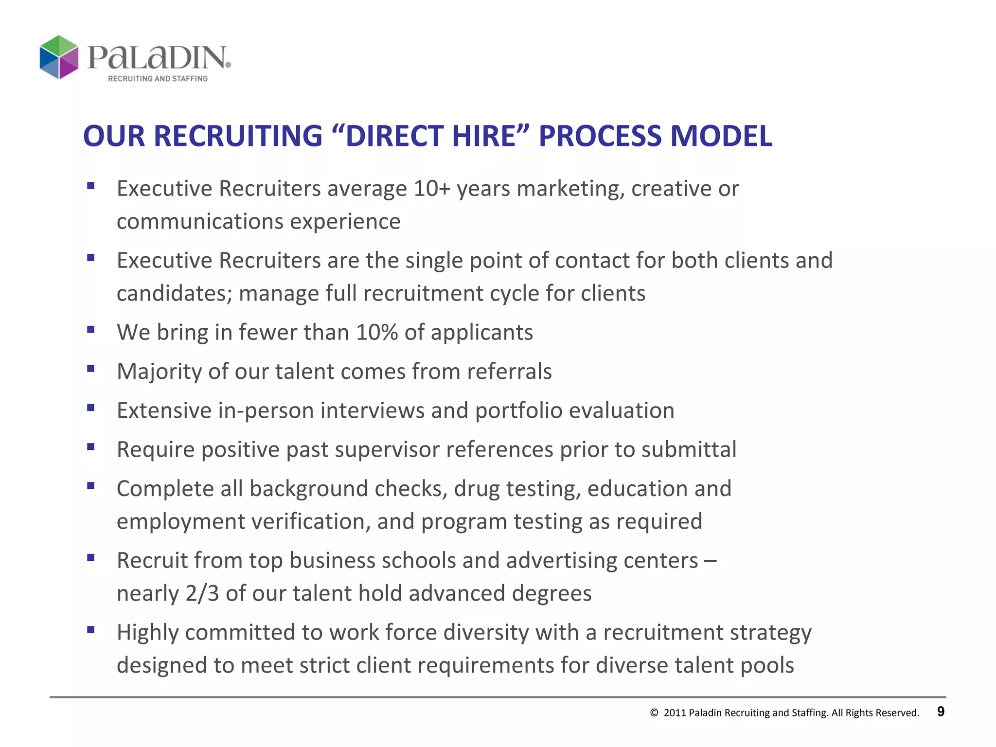 Paladin Capabilities 2011 | PPT | Business | Business and Finance