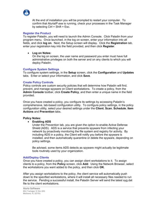 Paladin Quick Start Guide | PDF