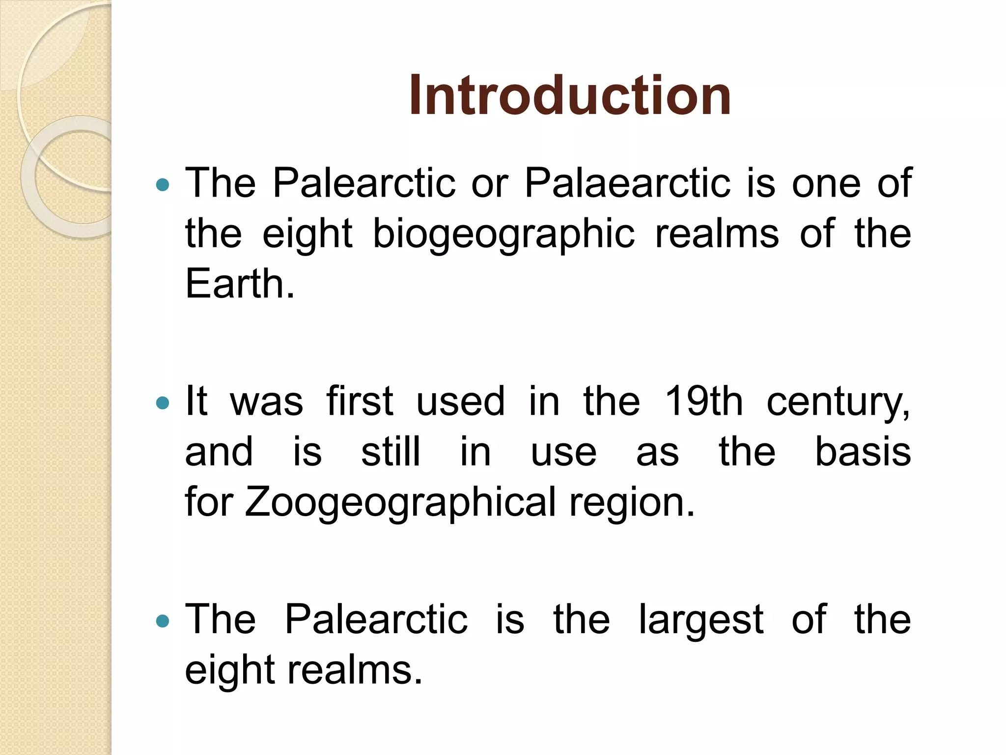 Palaearctic region | PPTX