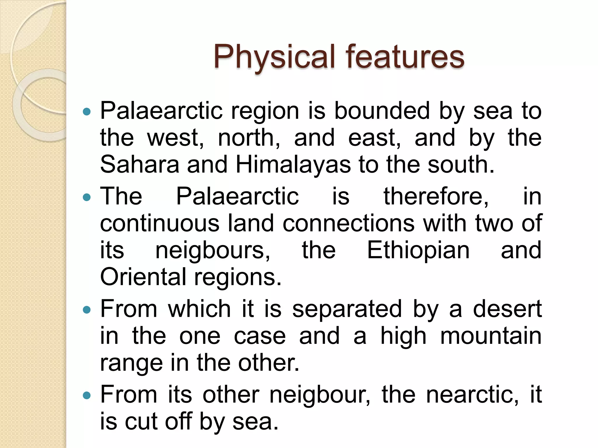 Palaearctic region | PPTX