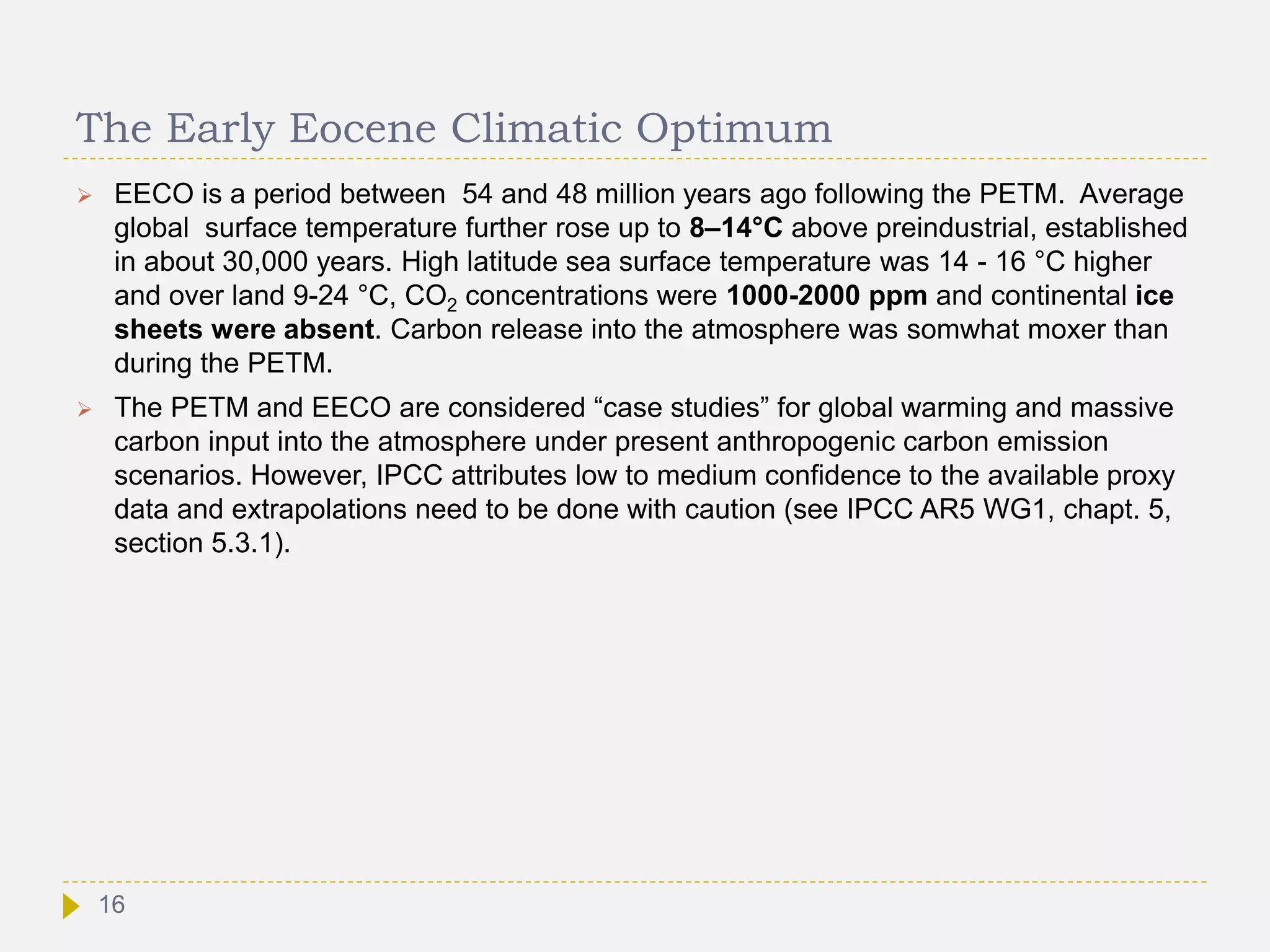 climate change in the past: Palaeoclimate | PPTX