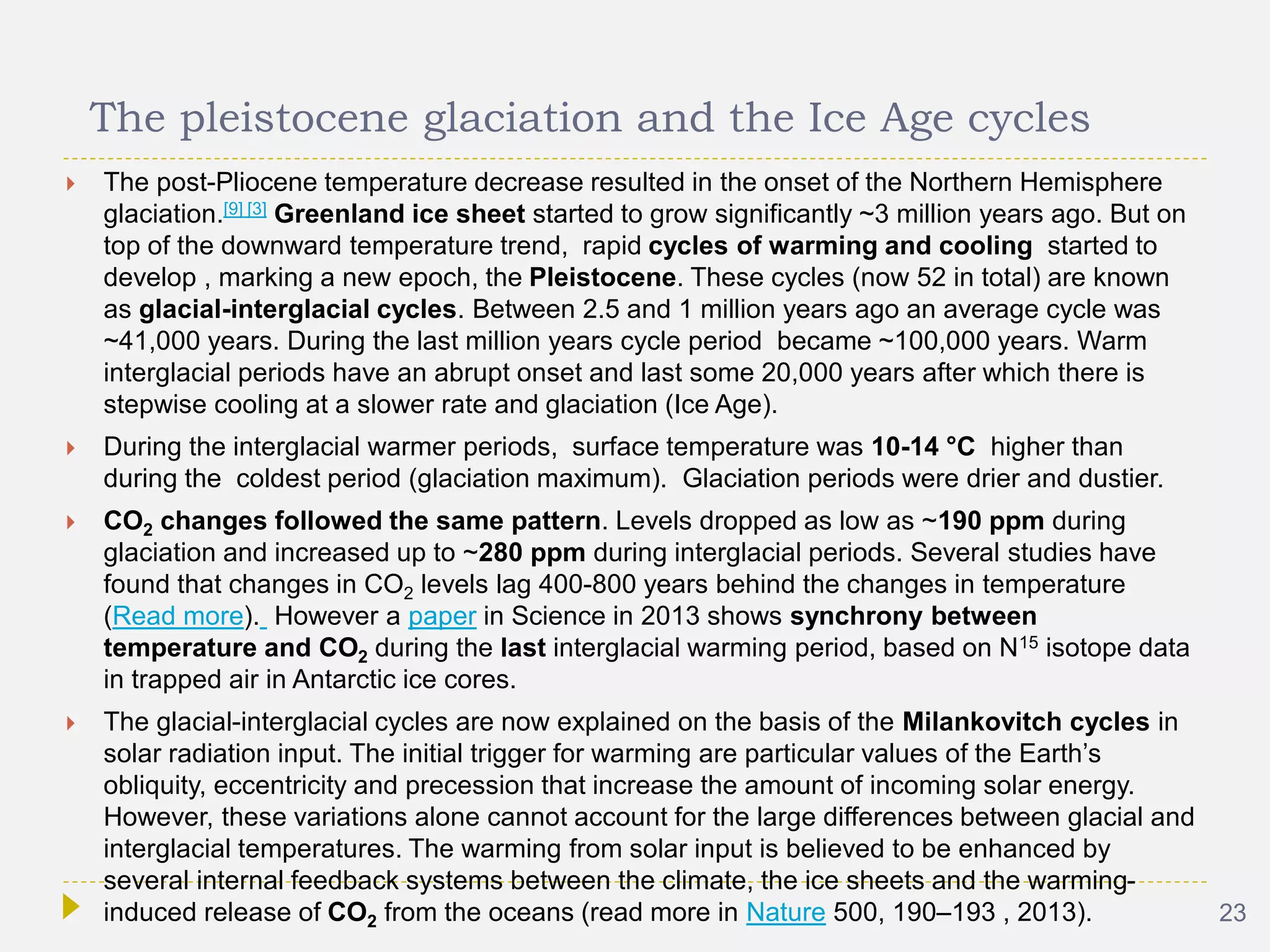 climate change in the past: Palaeoclimate | PPTX