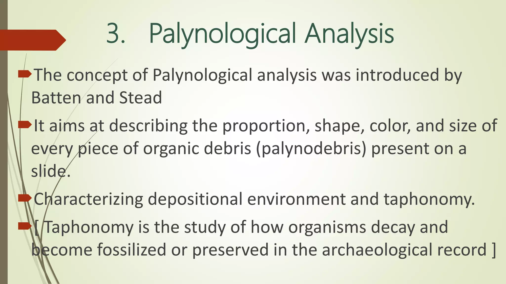 Palaeopalynology; Definition, History, Methods and Benefits of study | PPTX