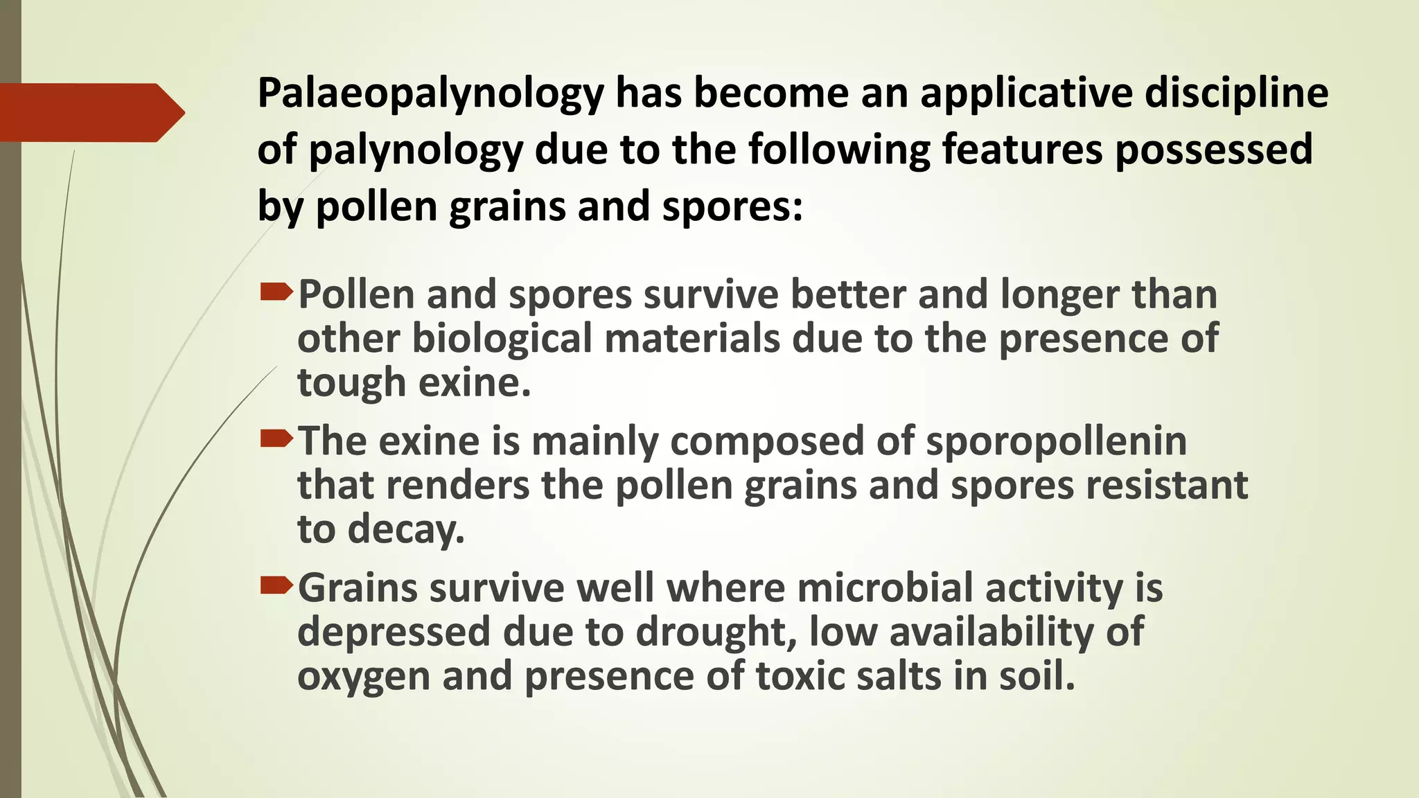 Palaeopalynology; Definition, History, Methods and Benefits of study | PPTX