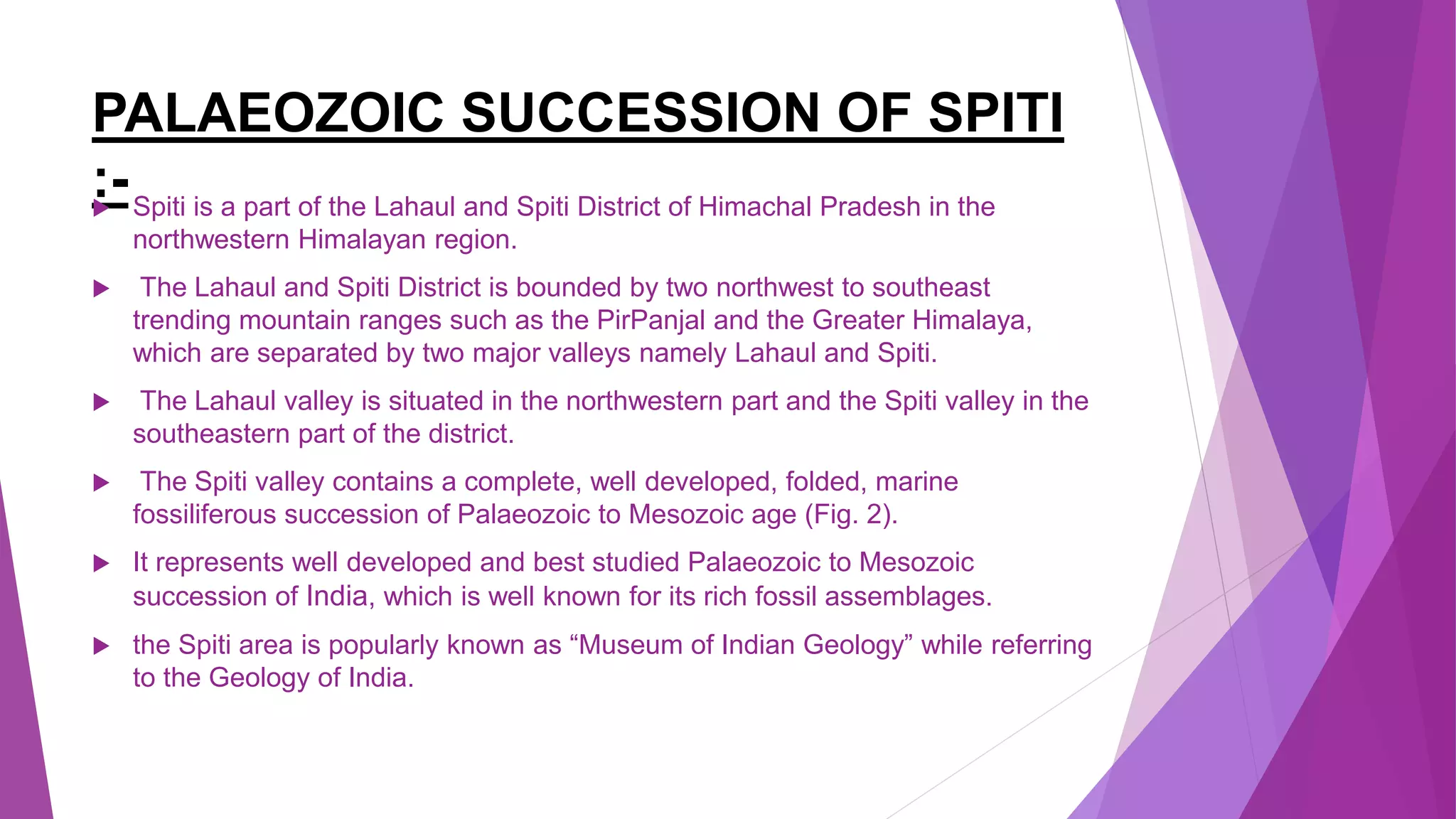 PALAEOZOIC SUCCESSION OF SPITI.pptx