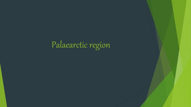 Palaerarctic region.the zoogeographical separation and distribution of ...