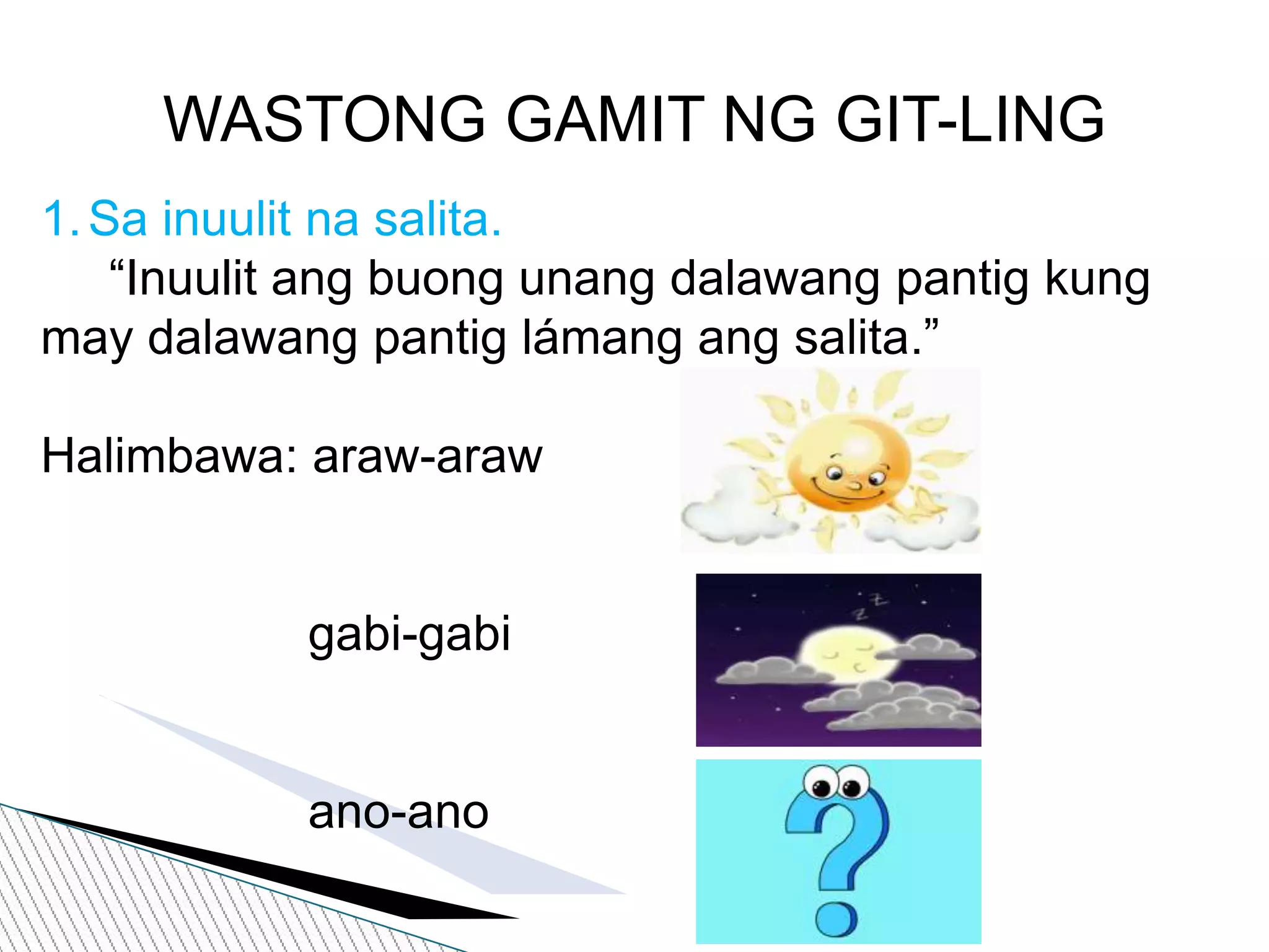 Palagitlingan | PPTX