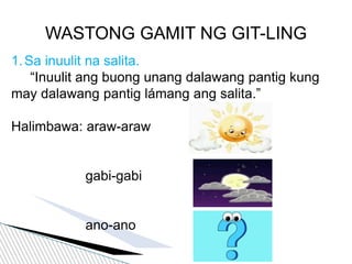 Palagitlingan | PPTX