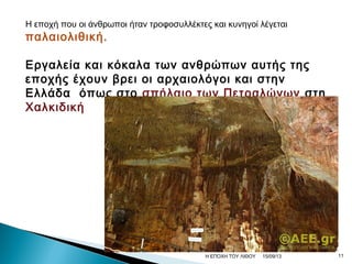 ΠΑΛΑΙΟΛΙΘΙΚΗ ΕΠΟΧΗ | PPT