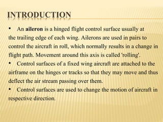 Hands on experience with aircraft roll control. | PPT