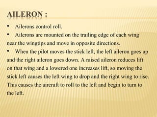 Hands on experience with aircraft roll control. | PPT