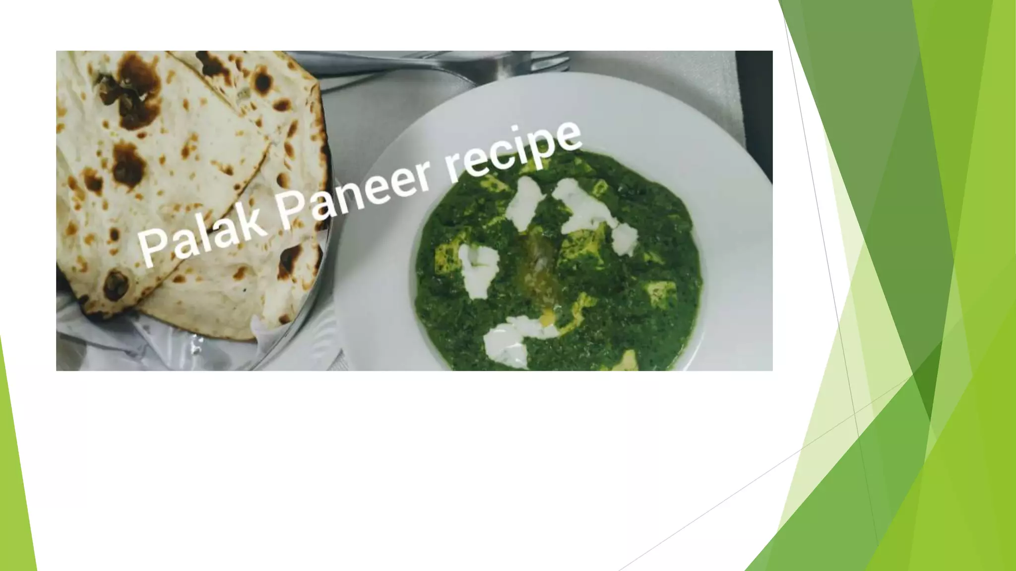 Palak paneer how to make palak paneer recipe | PPTX