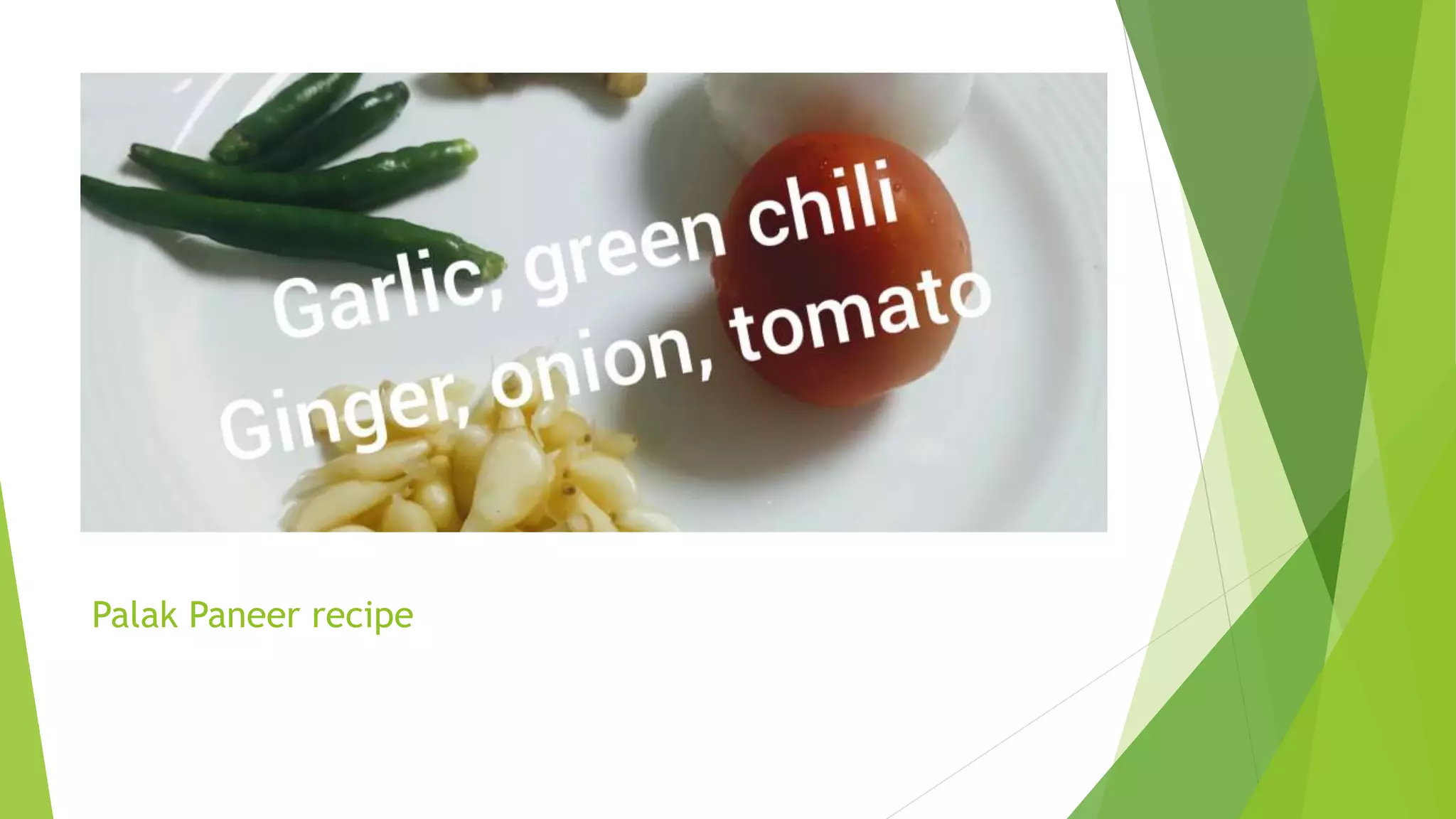 Palak paneer how to make palak paneer recipe | PPTX