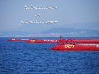 pelamis wave energy convertor ppt | PPTX | Power and Energy Industry ...