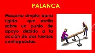 Palancas, poleas, ruedas y ejes | PPTX