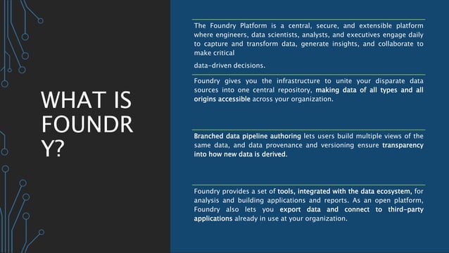 Palantir Foundry Introduction Ppt