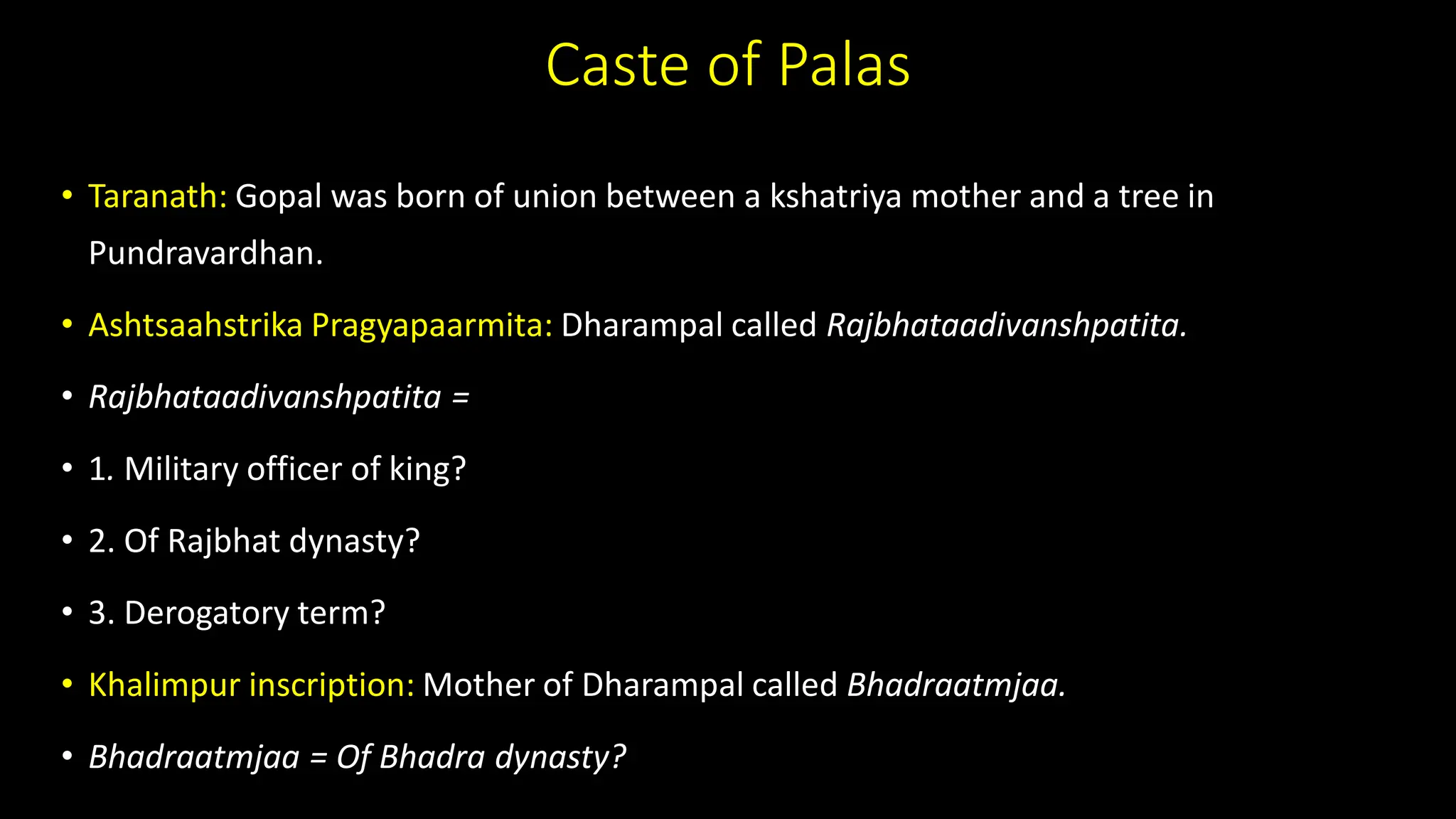 THE DYNASTIC HISTORY OF PALA KINGS OF BENGAL | PDF