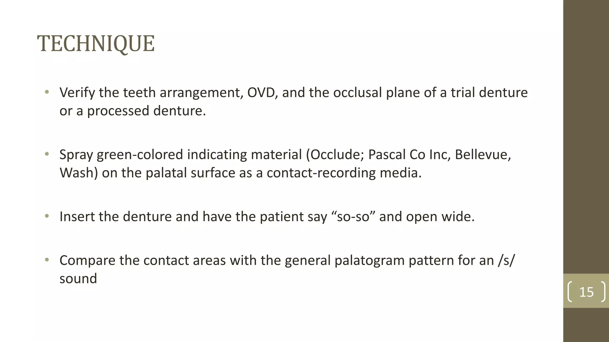 Palatal contours of denture | PPTX