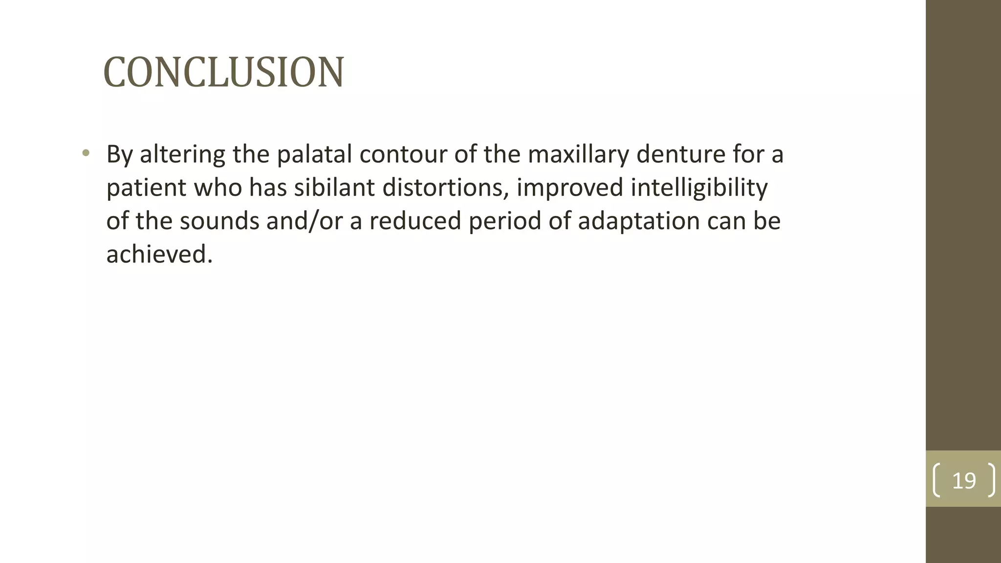 Palatal contours of denture | PPTX