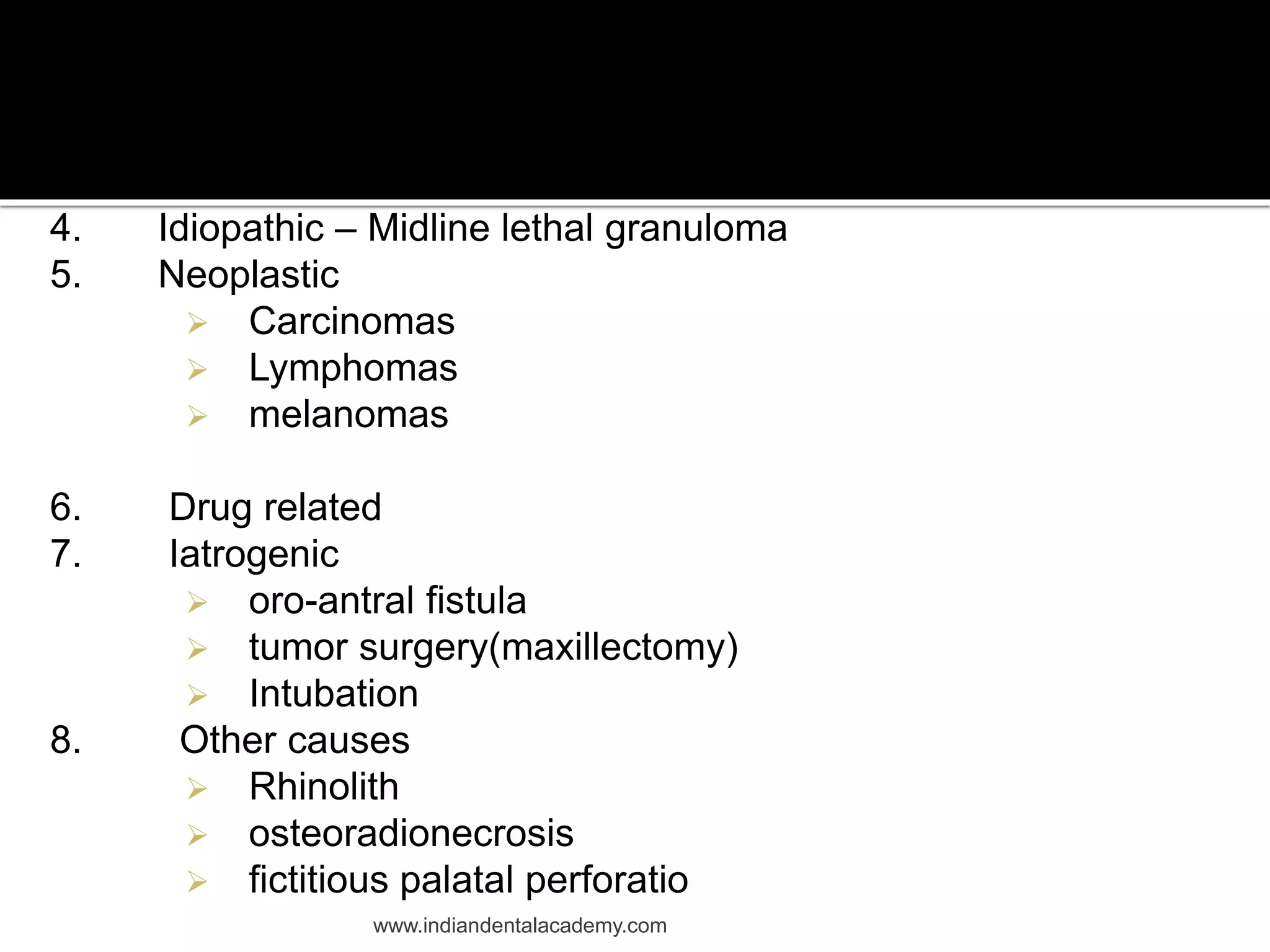 Palatal perforations/ dental implant courses | PPTX