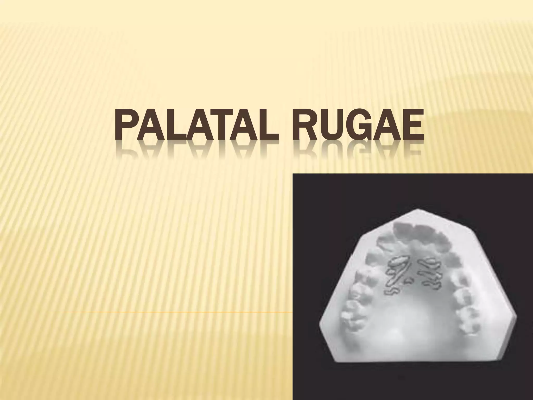 Palatal rugae | PPTX