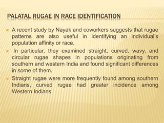 Palatal rugae | PPTX