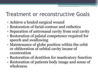 Palato maxillary reconstruction | PPTX