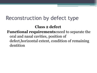 Palato maxillary reconstruction | PPTX