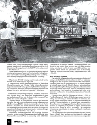 Palawan - A Clash Between Mining and Biodiversity | PDF
