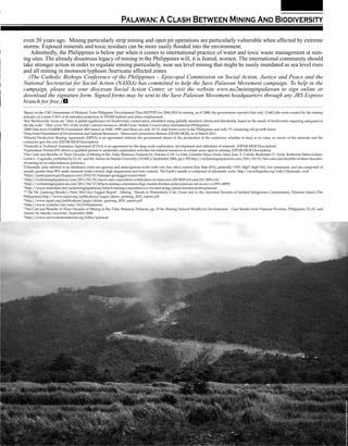Palawan - A Clash Between Mining and Biodiversity | PDF