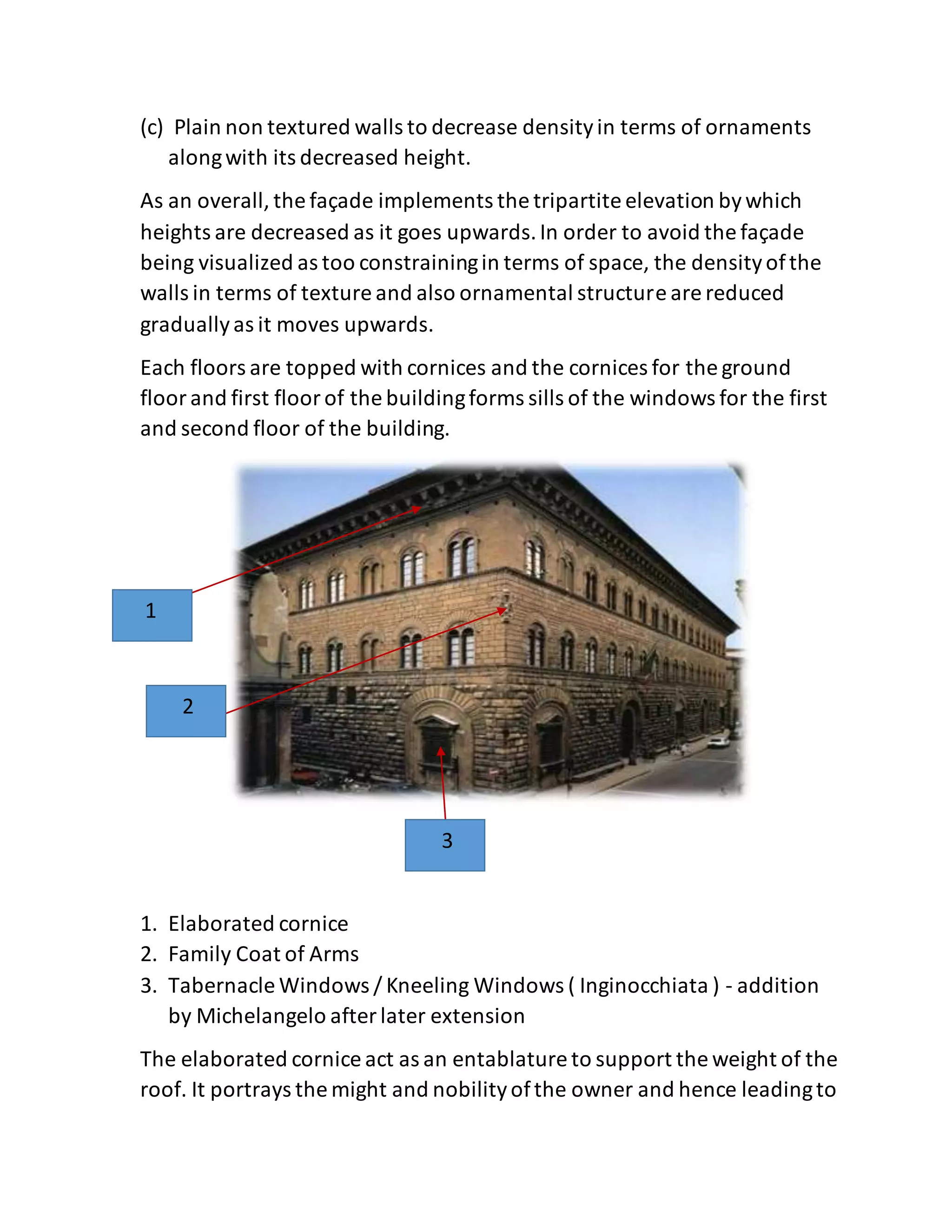 Palazzo Medici Riccardi - Precedent Studies | DOCX