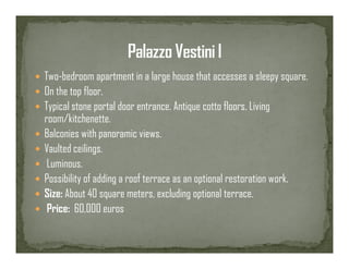 Palazzo Vestini I | PDF