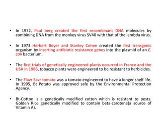 Genetic engineering | PPTX